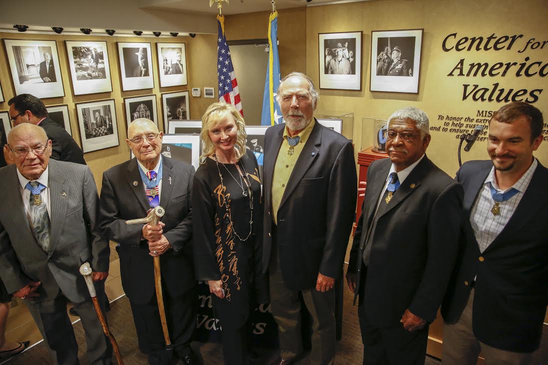 Alex Quade moderates Medal of Honor function